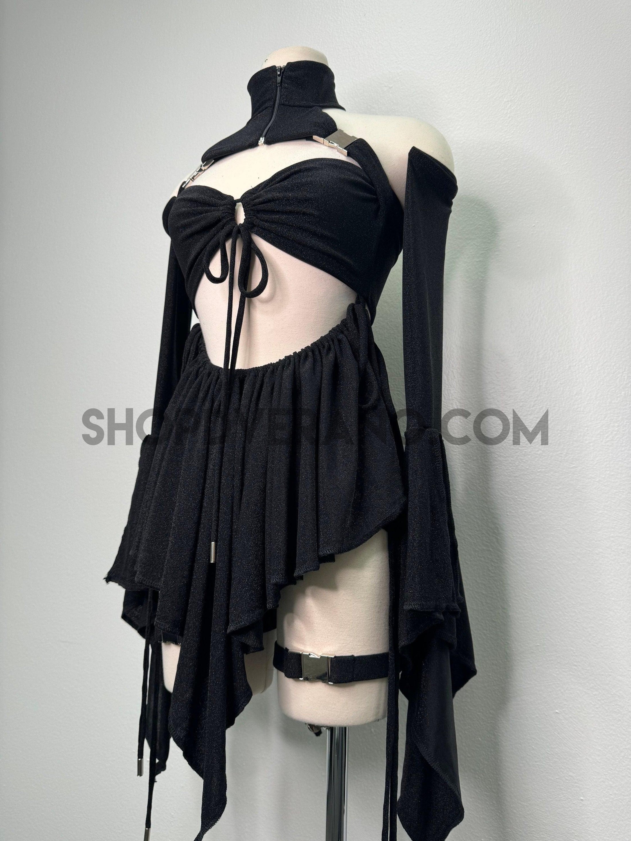 Fairy Goddess Rave Set (SHORT), Festival Outfit, Rave Dress, Rave Clot – DVERANO