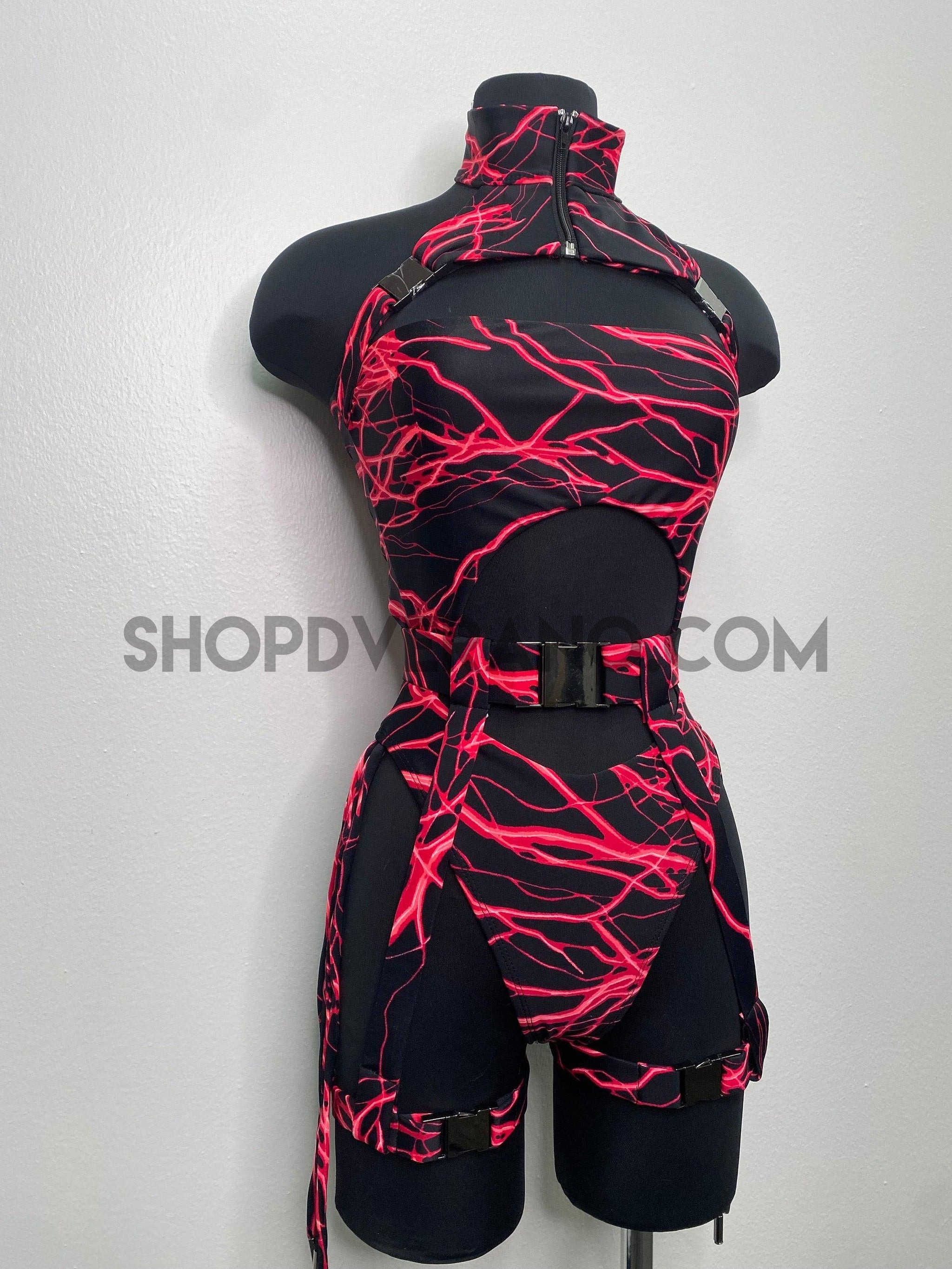 Thunder Rave Set, Rave Clothing, Festival Outfit, Rave Suit, Rave Clot ...