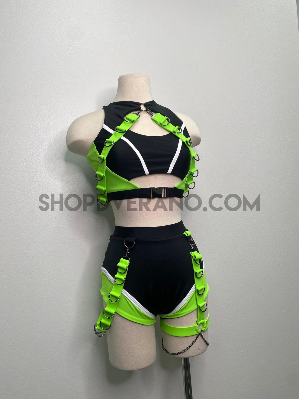 Rave Harness Set, Rave Set, Neon Rave Set, Harness, Rave Outfit, WWE O ...